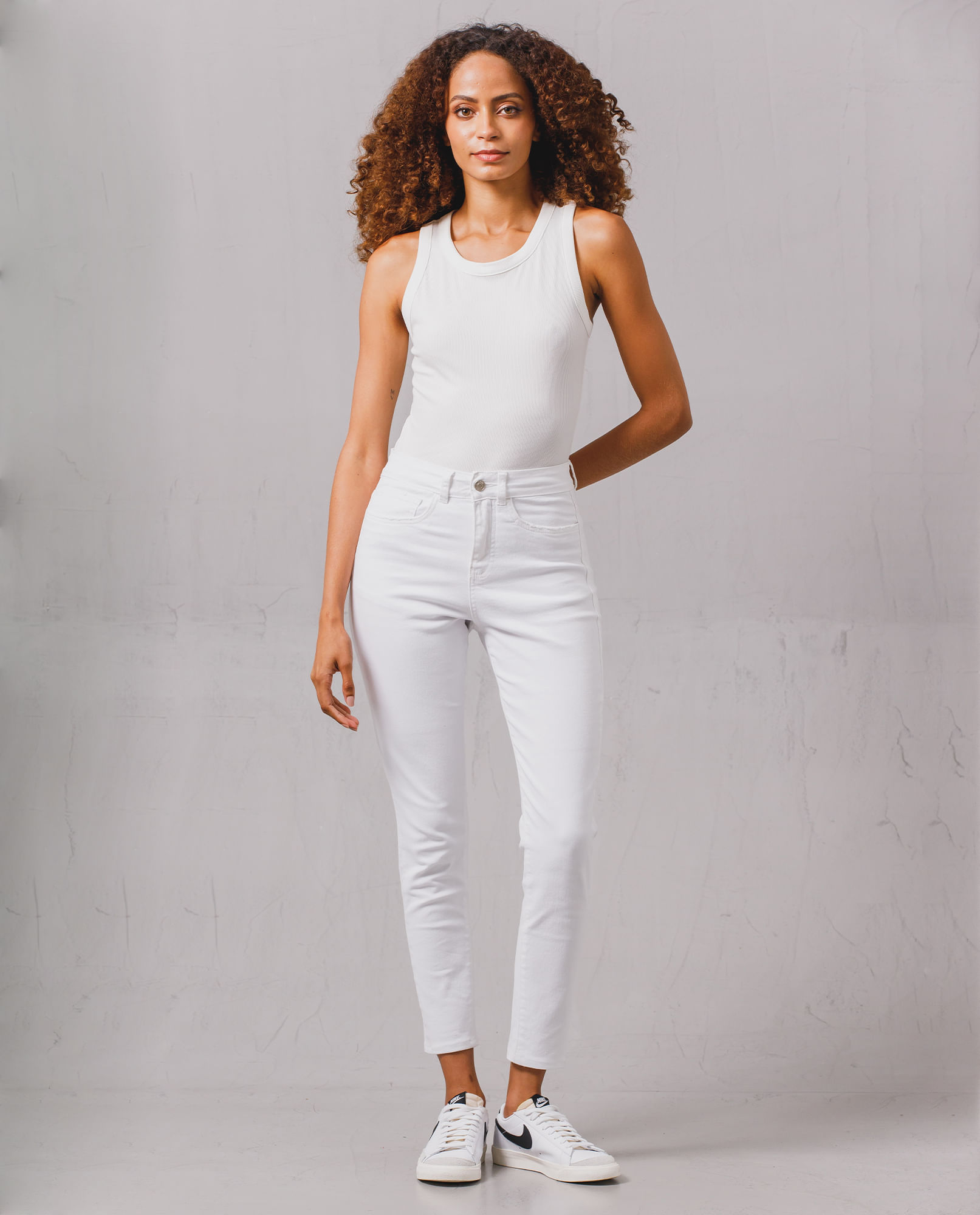 Jean Jegging fit de largo cropped para mujer | Compra Online
